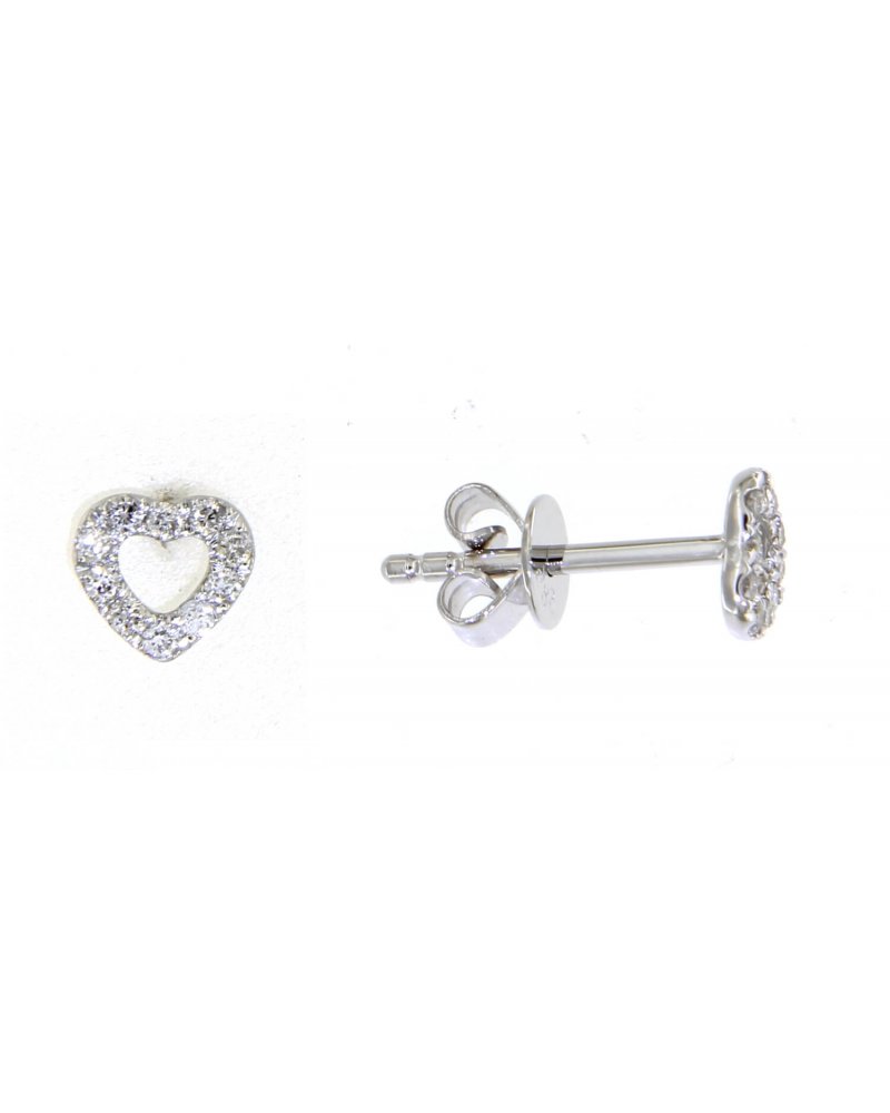 HEART SHAPE DIAMOND STUDS - Diasun Fine Jewelry