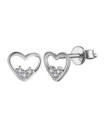 HEART SHAPE DIAMOND STUDS - Diasun Fine Jewelry
