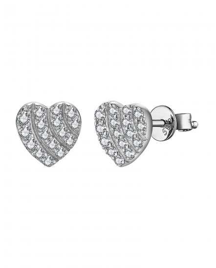 HEART SHAPE DIAMOND STUDS - Diasun Fine Jewelry