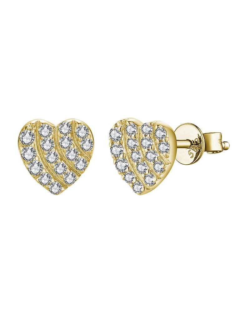 HEART SHAPE DIAMOND STUDS - Diasun Fine Jewelry