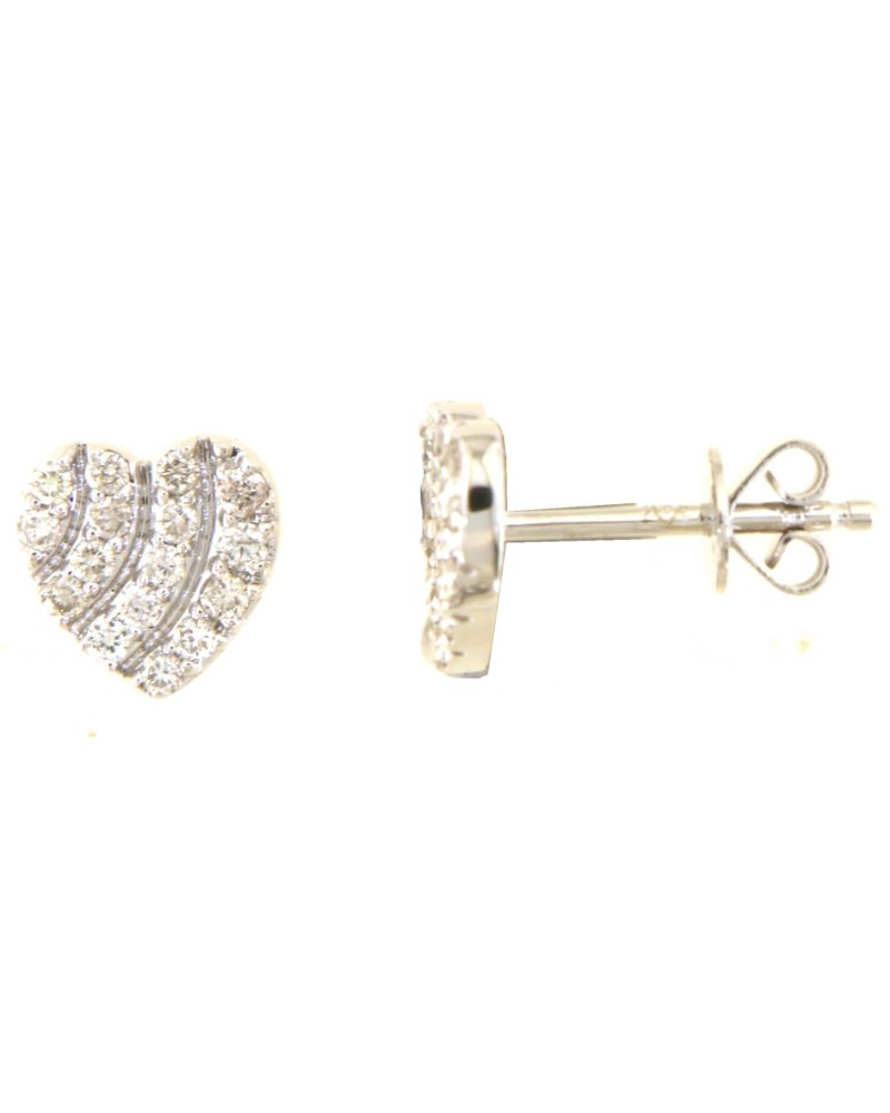 HEART SHAPE DIAMOND STUDS - Diasun Fine Jewelry