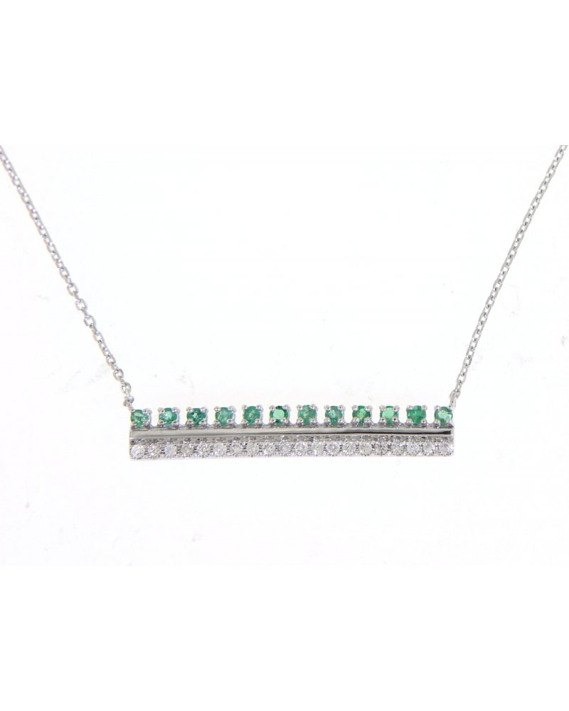 COLORED STONE DIAMOND NECKLACE - Diasun Fine Jewelry