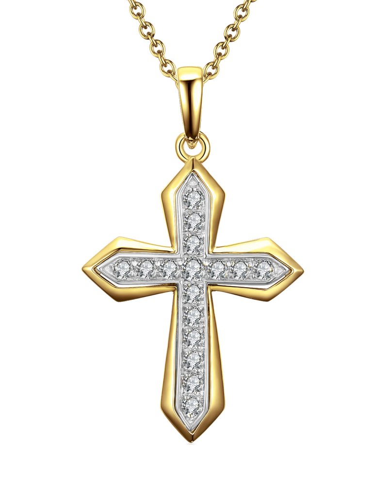 CROSS DIAMOND PENDANT - Diasun Fine Jewelry
