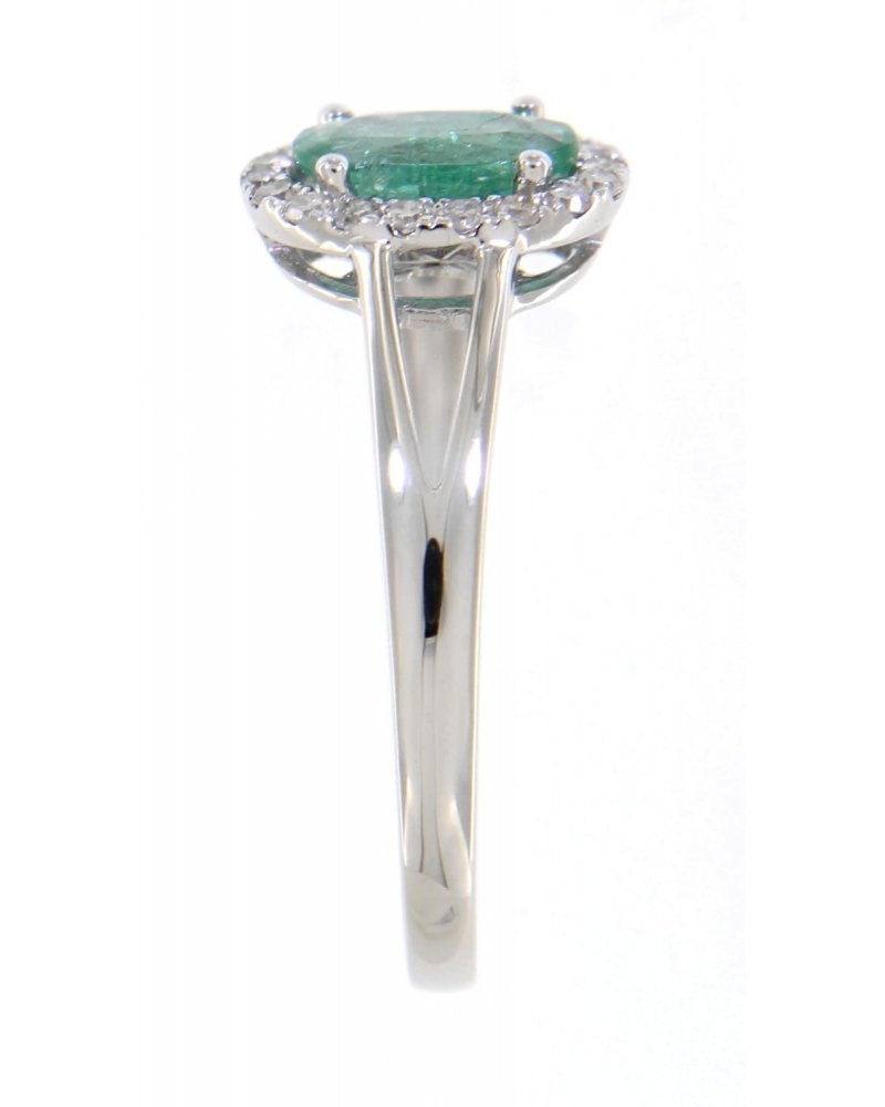 OVAL COLORED STONE DIAMOND RING - Diasun Fine Jewelry