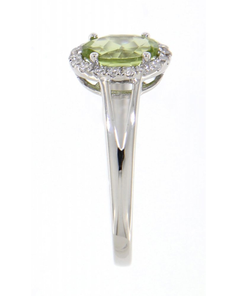 OVAL COLORED STONE DIAMOND RING - Diasun Fine Jewelry
