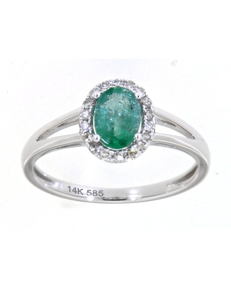 OVAL COLORED STONE DIAMOND RING - Diasun Fine Jewelry