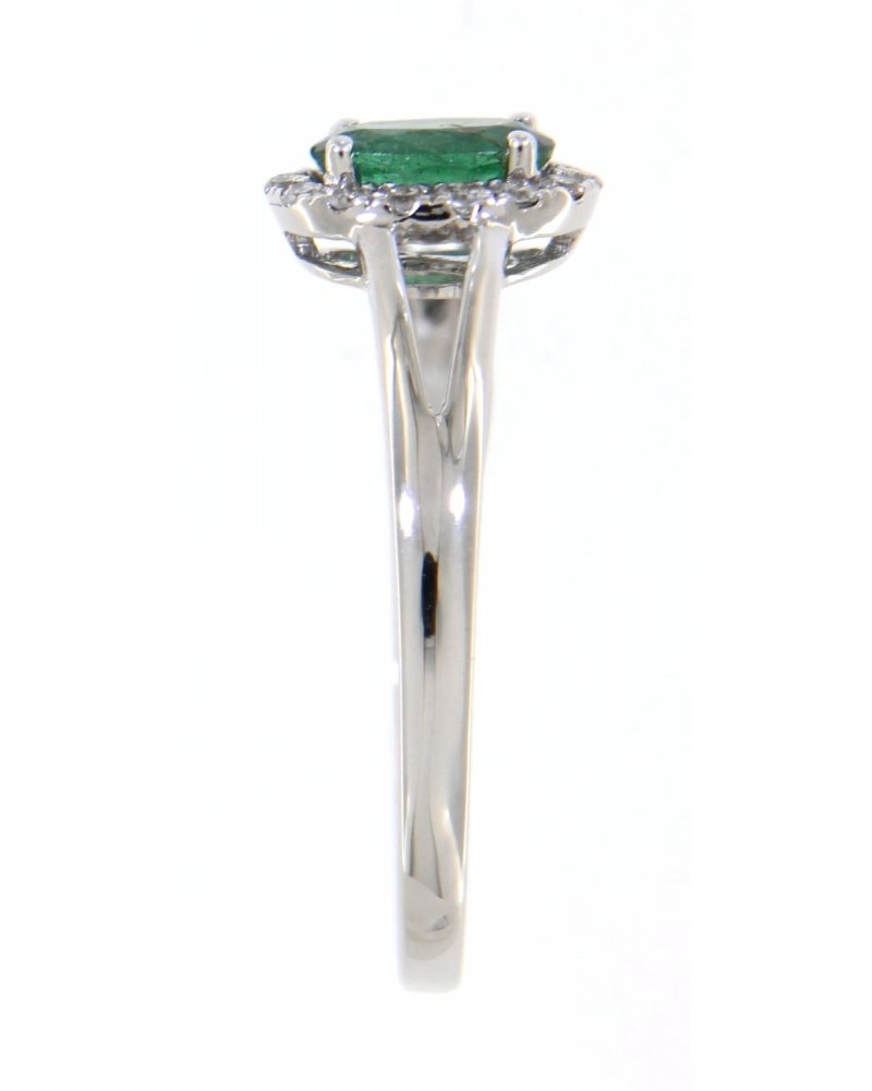 OVAL COLORED STONE DIAMOND RING - Diasun Fine Jewelry